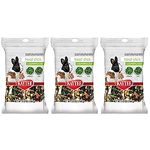 Kaytee 6 Pack of Small Pet Superfood Treat Sticks.17 Ounces Each, with Spinach and Kale