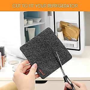 AIEVE Mini Fridge Mat for Stop Refrigerator Condensation, 4 Pcs Refrigerator Liners Mini Fridge Drip Tray to Prevent Small Refrigerator Sweating Inside