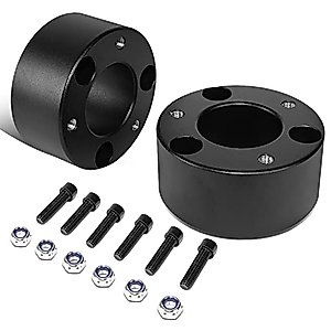 J2 Engineering 3.5" Front Leveling Lift Kit Strut Mount Spacers Compatible with 06-19 Ram 1500 4WD, J2-LK-DG-F-004-BK