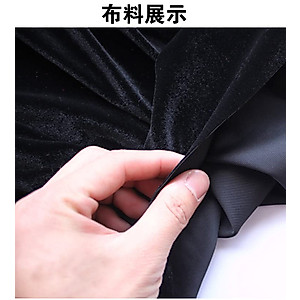 2 Size Black Velvet,Velvet - 90% Polyester Fiber 10% Spandex, Sold by Size, 162 cm Wide, Used for Sewing Home Decoration, Clothing, Skirts, Dresses and DIY handicrafts