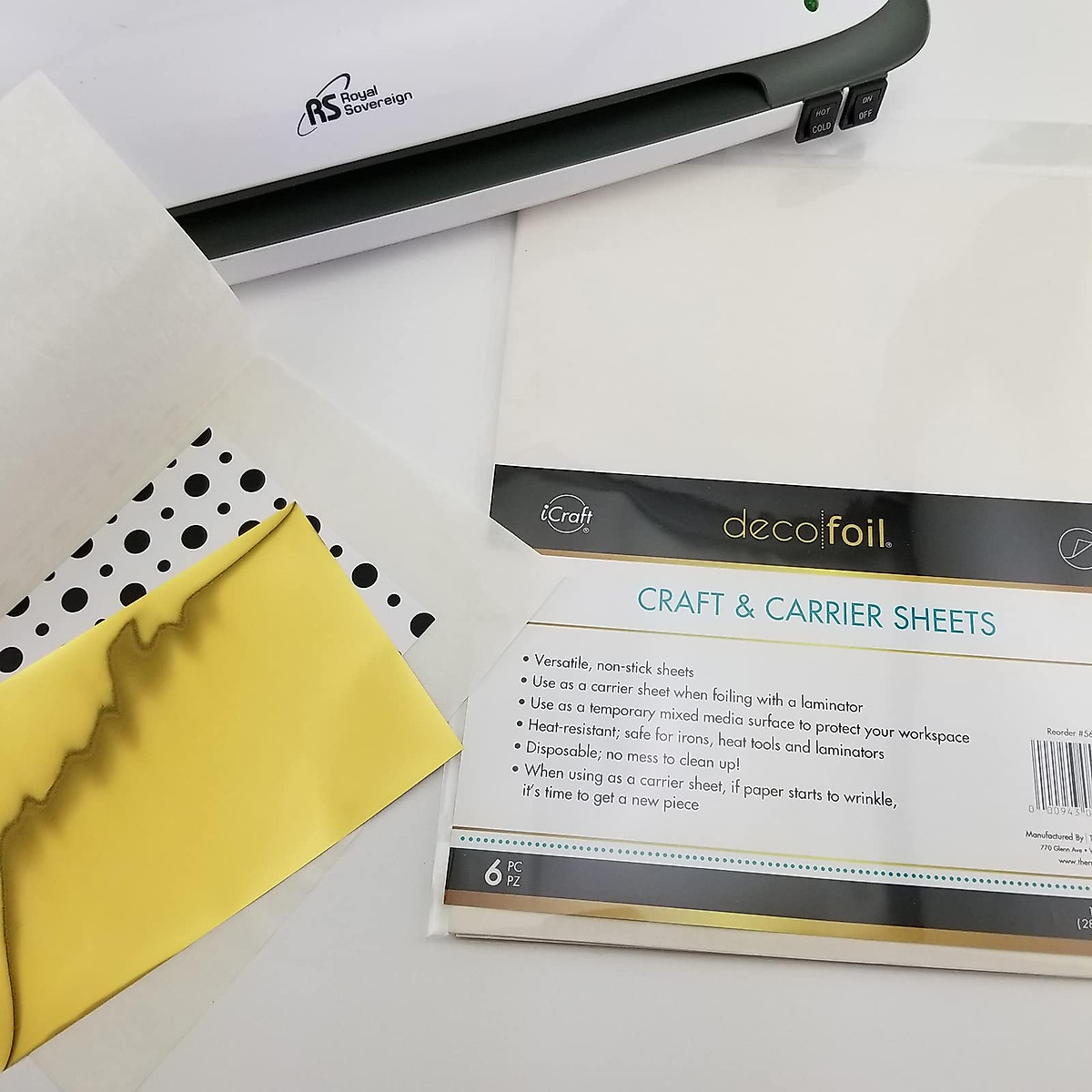 iCraft Deco Foil Craft & Carrier Sheets, 11" x 17", 6 Sheets per Pack