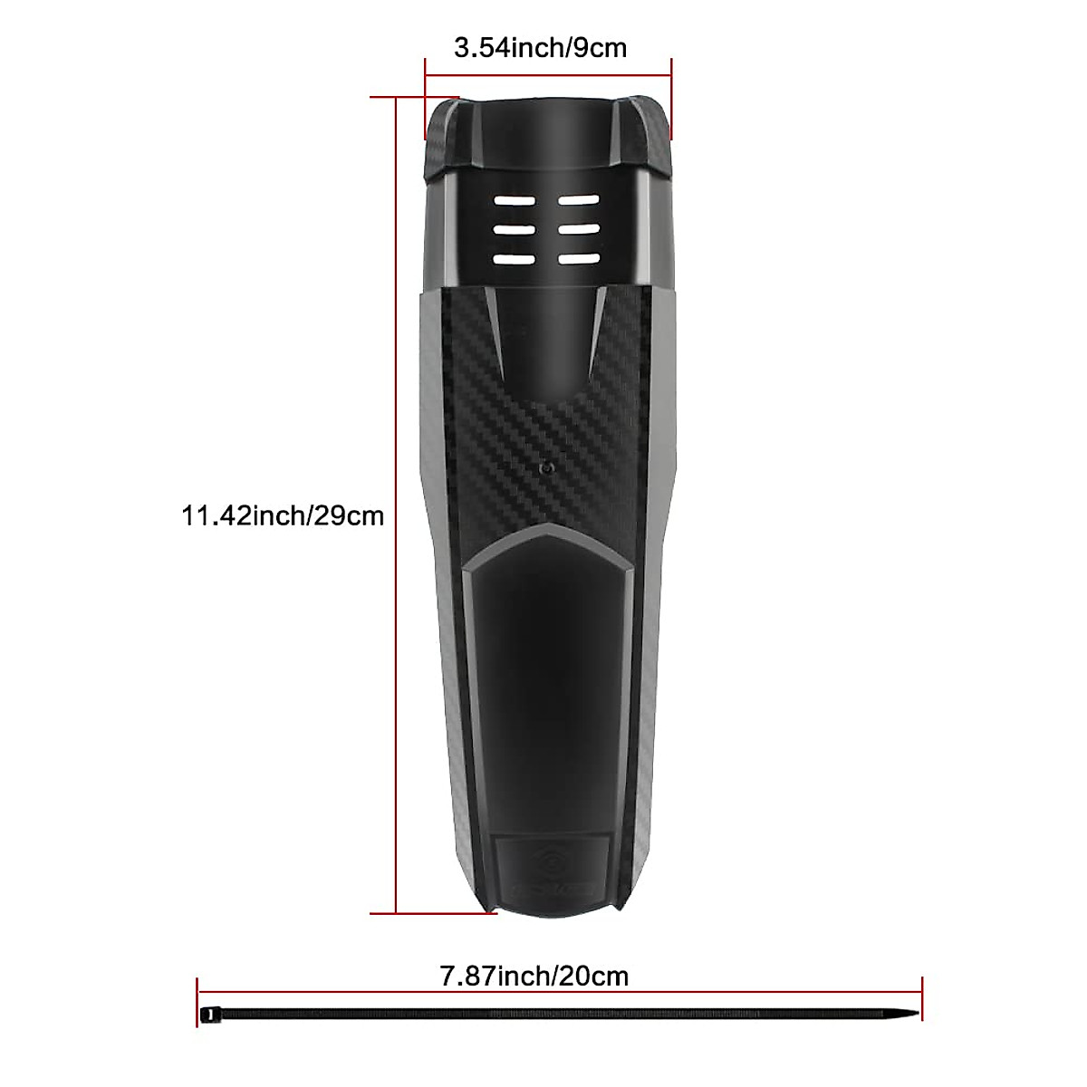 EZESO ESSENTIAL SKINCARE Mountain Bike Fender, MTB Mudguard, Front and Rear Bicycle Mudguard, Mud Guard Fits 20" 26" 27.5" 29" Universal Bike(2PCS)