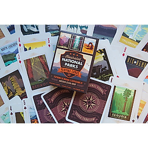 TANGDIAABBCC Aeiniwer Anderson Design Group Illustrated National Parks Playing Cards