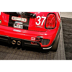 iJDMTOY Red Track Racing Style Tow Hook Ring Compatible with Mini Cooper (Gen1 R50 R51 R52 R53 R55 Gen2 R56 R57 R58 R59), Made of Lightweight Aluminum