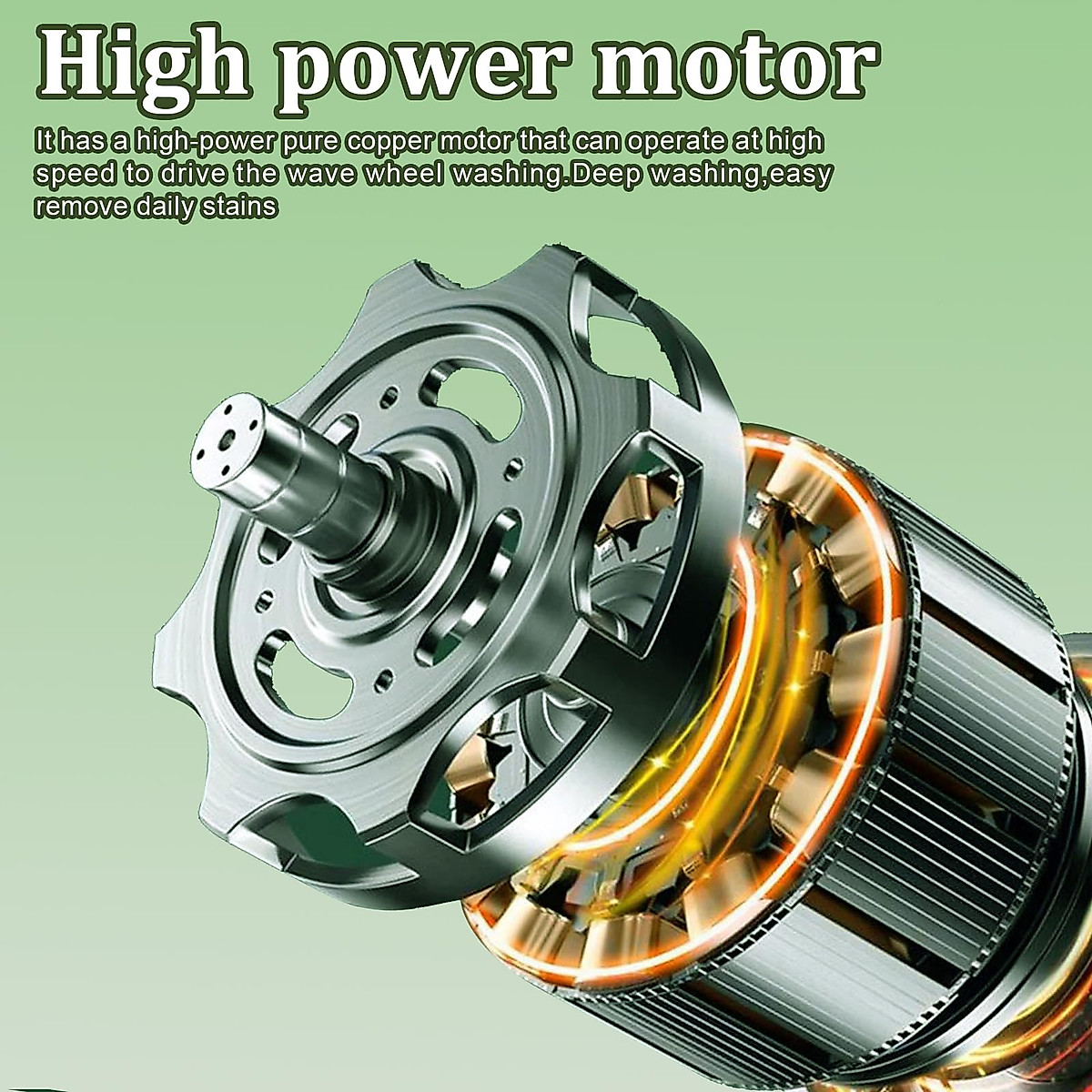 Portable Washing Machine,Upgraded 9L Mini Folding Washer with Spin Dryer,Deep Cleaning of Underwear,Baby Clothes,or Small Items,Foldable Washing Machine for Apartment,Camping,RV,Travel(Green)