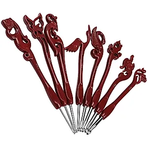 Coopay Crochet Kit Animals Crochet Hooks, 7.4'' Aluminum Crochet Needles for Crocheting, Crochet Hook Set Ergonomic Knitting Hooks for Crochet Yarn Craft, Crochet Set Premium Knitting Crochet Supplies