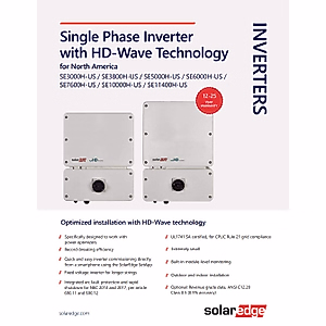 SolarEdge HD-Wave Single-Phase Inverters SE7600H-US