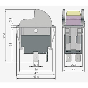 SW7B On-Off Toggle Switch 2 Prong ，Replacment for Delta,Aftermarket Replacment for Ryobi 46023 Delta/Porter Cable 489105-00 438010170141， for Table Saws Drill Press Power Tools Planer Band Saw