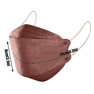 Akeman 50Pcs Adult Disposable KF94 Face_Mask [ Individual Package: 10pcs/Pack ]