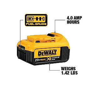 DEWALT DCV581H 18/20-Volt MAX Cordless/Corded Wet-Dry Vacuum with 20V Max Premium XR Li-Ion Battery Pack