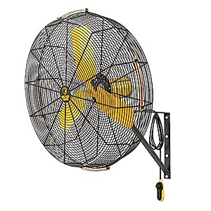 Big Ass Fans AirEye Wall Mount Fan (120v) (30", Black/Yellow)
