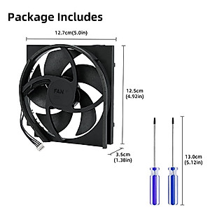 Wigearss Replacement Internal Cooling Fan with Opening Tool for Xbox One S Console