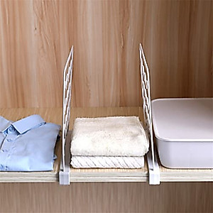 TJLSS Plastic Drawer Divider Wardrobe Storage Shelves Partition Board Space-Saving Division Tools (Color : D)