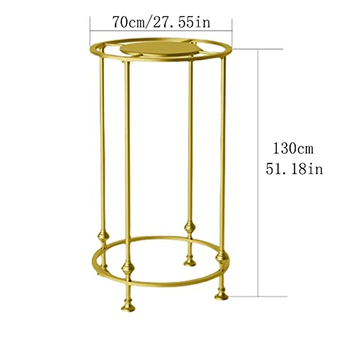 ZOUXIKOU Industrial Pipe Freestanding Round Garment Rack with Topper - Multi-Purpose Hanging Rod for Clothes Display and Storage in Retail Boutiques, Bedrooms, and Commercial Spaces