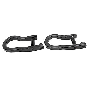 Front Tow Hook, Pair Front Tow Hooks Black Heavy Duty Bow Shackles 84072463 Compatible with 23236699 19159115