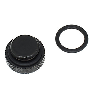 G1/4" Plug Fitting 3 Pcs G1/4" Plug Water Stop Plug Water Lock with O-Ring for PC Water Cooling Systems [FDXGYH, Black]
