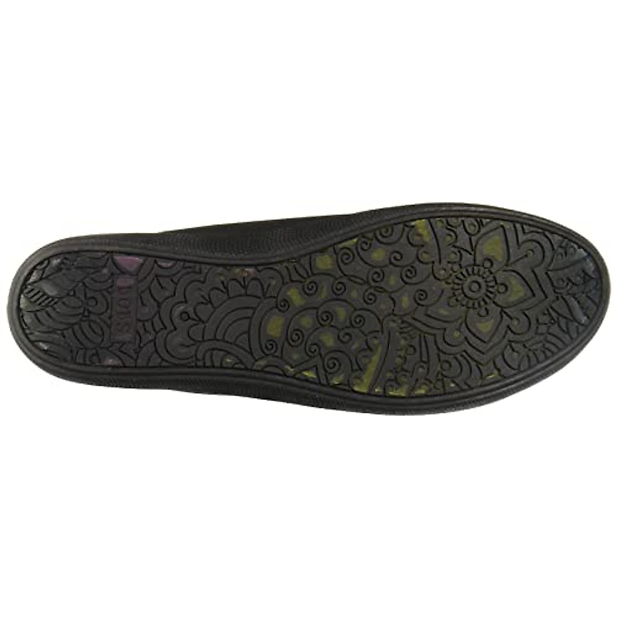 Skechers womens Bobs B Cute Sneaker, Black/Black, 8 US