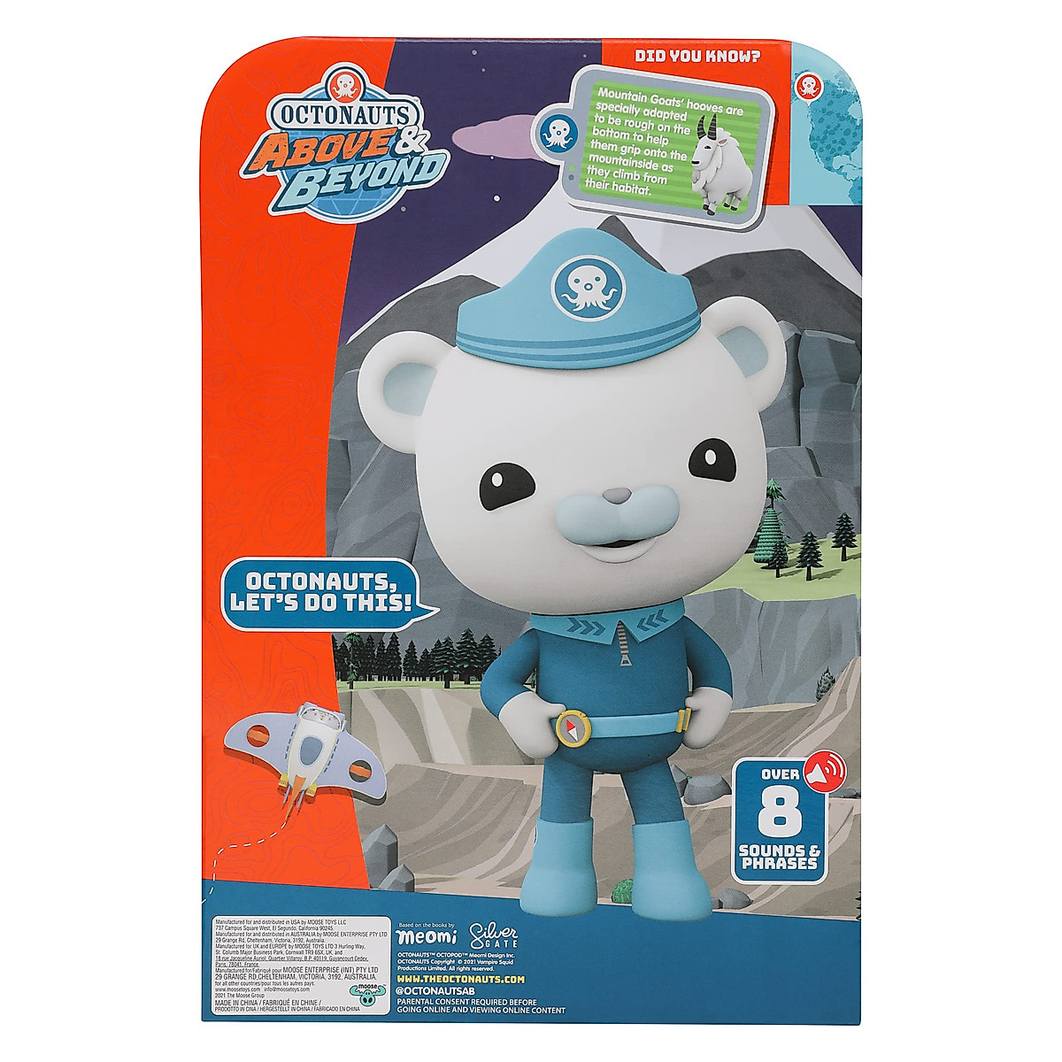Octonauts Above & Beyond | Talking Plush Captain Barnacles Toy | Over 8 Sounds and Phrases