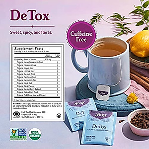 Yogi Tea - Digestion and Detox Tea Variety Pack Sampler (6 Pack) - Green Tea Super Antioxidant, Ginger, DeTox, Blackberry Apple Cider, Honey Chai Turmeric Vitality, and Egyptian Licorice - 96 Tea Bags