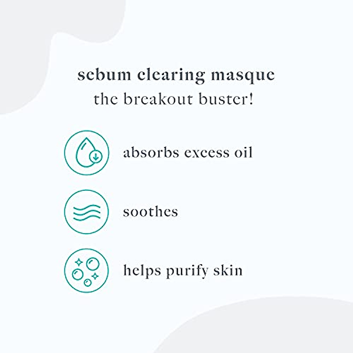 Dermalogica Sebum Clearing Masque (2.5 Fl Oz) - Anti-Aging Clay Face Mask with Salicylic Acid - Absorbs Excess Oils To Soothe and Refine Skin Texture