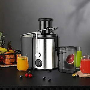 Juicer Machine, 800W Juicer with 3.0" Large Mouth for Whole Fruits and Vegetables, Juice Extractor with 3 Speeds, Easy to Use/Clean,Anti-Drip