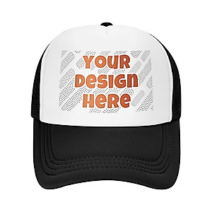 Woaiting Custom Hats for Men Women Personalized Trucker Hats Add Design Your own Picture/Text/Logo Customize Cap