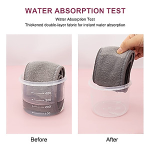 NONSTOP Spa Facial Sponge 4 Pack Make Up Skincare Sponge Headbands Hair Wrap Head Sponge Towel Stretch Headband for Make Up, Shower