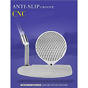 Left Hand Golf Putter Women Golf Club Putters Exercriser Golf Training Golf Push Rod Sports Golf Blade Putter (Silver)