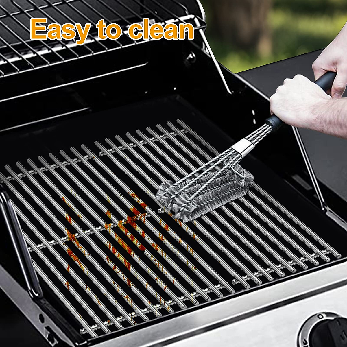 Grill Cooking Grates Replacement Parts for Charbroil Performance 4 Burner Gas Grill, 18 Inch Grill Grid for Char-broil 463376319 463376519 463375619 463376419 G470-0003-W1, G470-0002-W1,G321-0005-W1