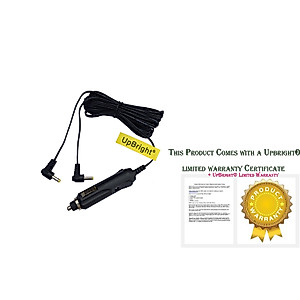 UpBright 9V-12V Car 2 Output DC Adapter Compatible with Insignia NS-DS9PDVD15 NS-D7PDVD Sylvania Sdvd1332 Sdvd7002 Sdvd7003d Sdvd8730 Sdvd8732 Sdvd8706 Coby TF-DVD7750 TF-DVD7751 TF-DVD7752 DVD Player