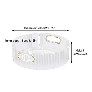 KRAZI Turntable Storage Box Spice Rack Organizer for Cabinet Fully Rotating Multi-Function Organizer Kitchen Bathroom Pantry Fridge