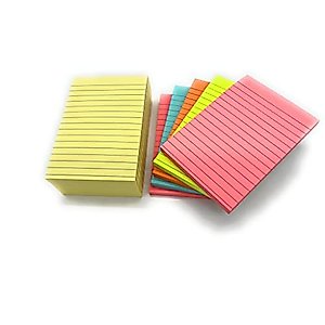 Post-it Notes, 4 x 6 Inches, 1000 Sheets, Assorted Colors, 10 Pads