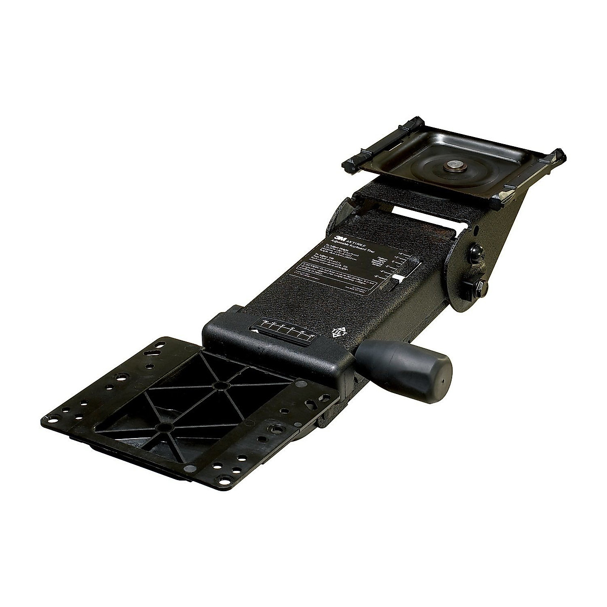 3M Keyboard Tray, Just Lift To Adjust Height And Tilt, Sturdy Tray Includes Gel Wrist Rest And Precise Mouse Pad, Swivels Side To Side And Stores Under Desk, 23" Track, Black (AKT90LE)