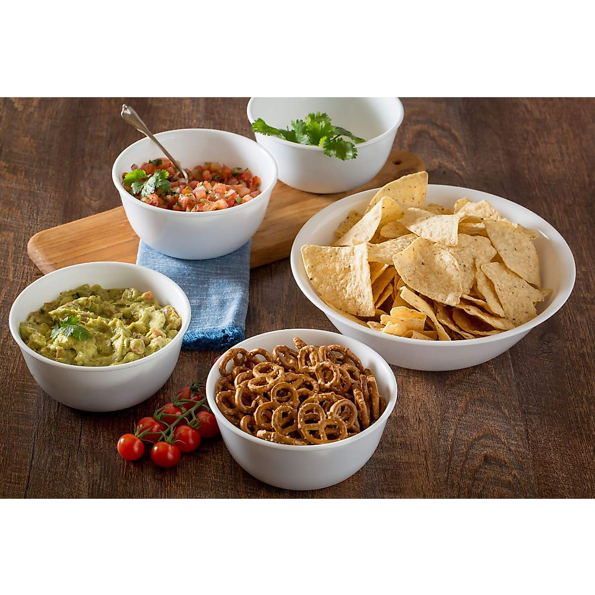 Corelle Livingware 12-Ounce Soup/Dessert Cup, White, Set of 4