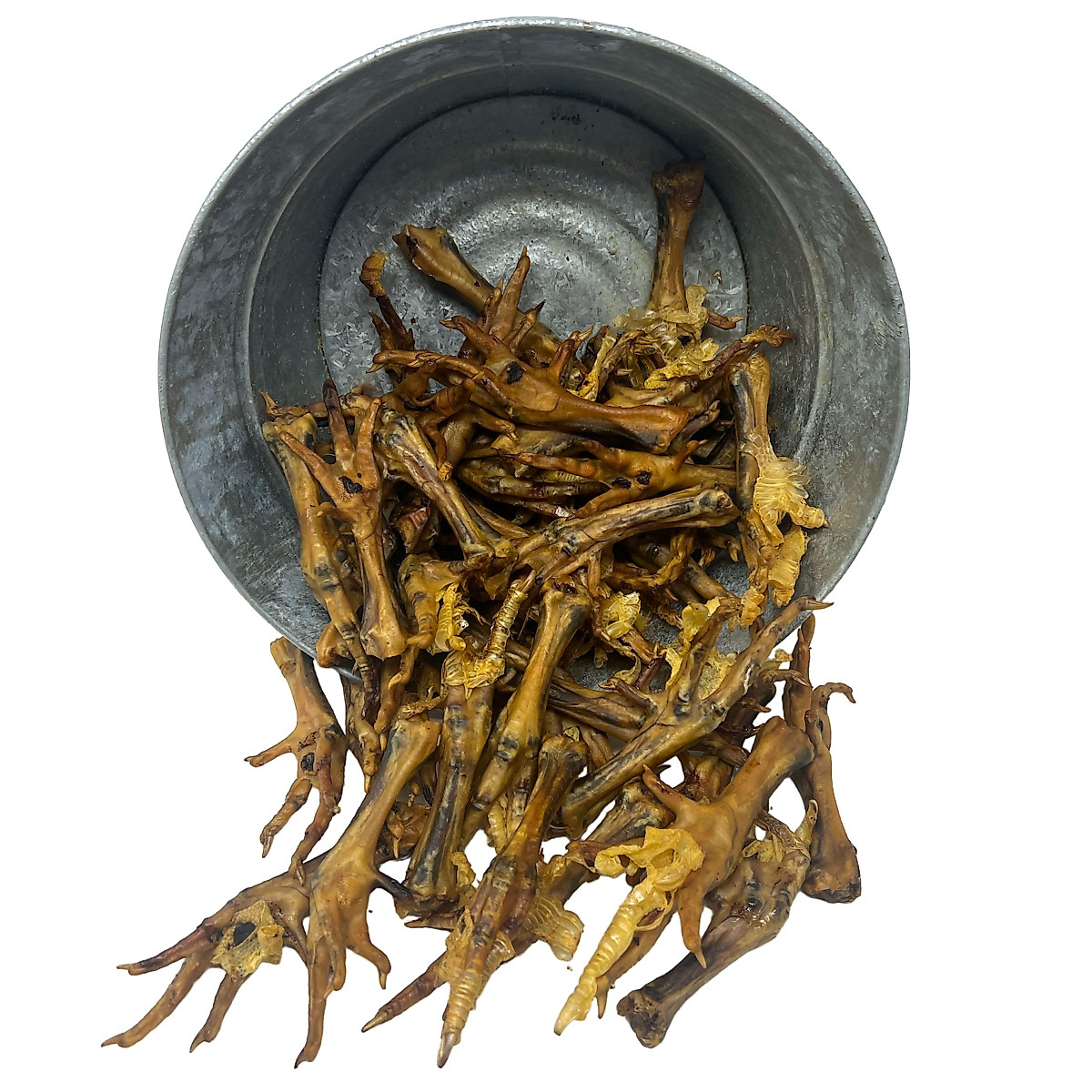 JACK'S PREMIUM Dehydrated Chicken Feet for Dogs- All Natural Dental Dog Chews Single Ingredient Chicken Treat Made in The USA (Chicken, 45 Count)