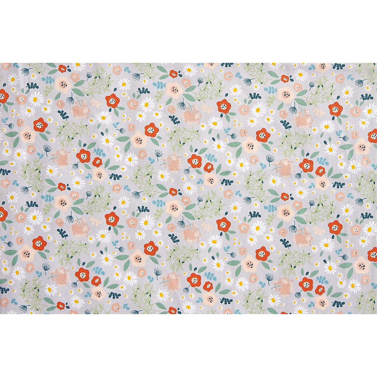 iEFUN 6PCS 20" x 22", 100% Cotton Fat Quarters Fabric Bundles, Quilting Fabric for Sewing Crafting (Floral A)