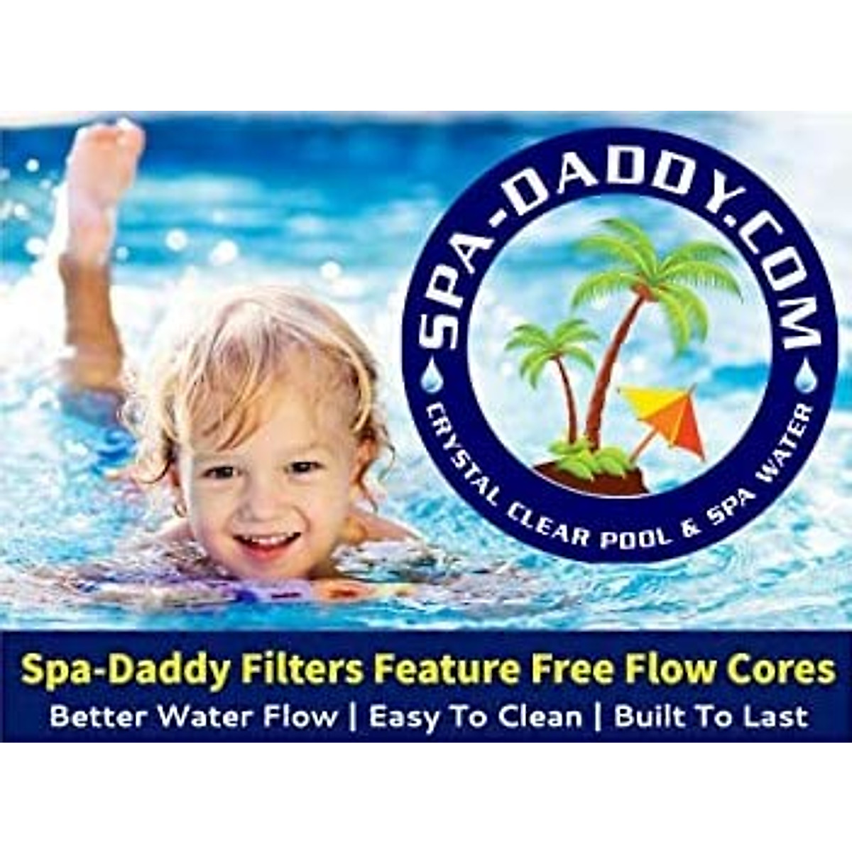 Spa-Daddy SD-00197 Filter - Rainbow Dynamic 37 Replaces Pleatco PRB37-IN | Filbur FC-2380 | Unicel C-4637