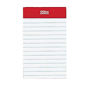 Office Depot Mini Perforated Legal Pad, 3in. x 5in., White, Pack Of 6 Pads, 99487