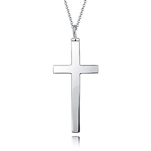 BEILIN 925 Sterling Silver Cremation Jewelry Cross Urn Pendant Memorial Cross Urn Necklace for Ashes