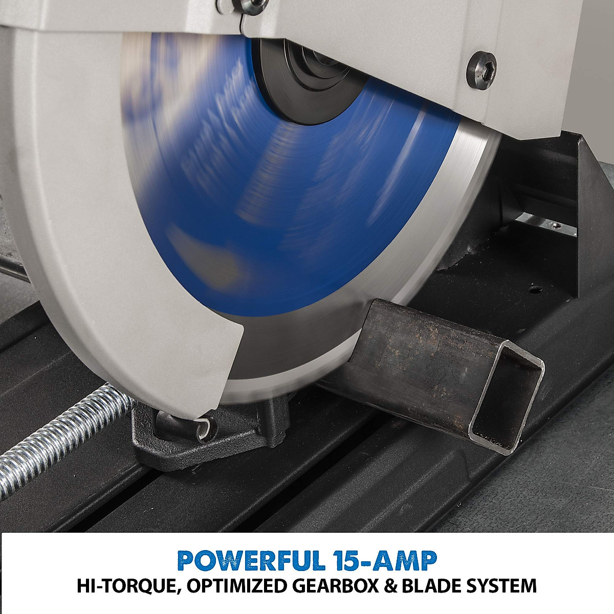 Evolution S355CPSL – Heavy Duty 14 Inch Metal Cutting Chop Saw W/ 14 Inch Carbide-Tipped Blade | Dry Cut Saw | Miter Saw 45° | Chop Saw For Cutting Metal – Accurate. Powerful. Reliable