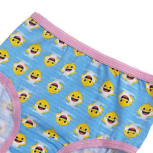 Baby Shark 100% Combed Cotton Underwear Panties in Sizes 18M, 2/3T, 4T, 4, 6, 8