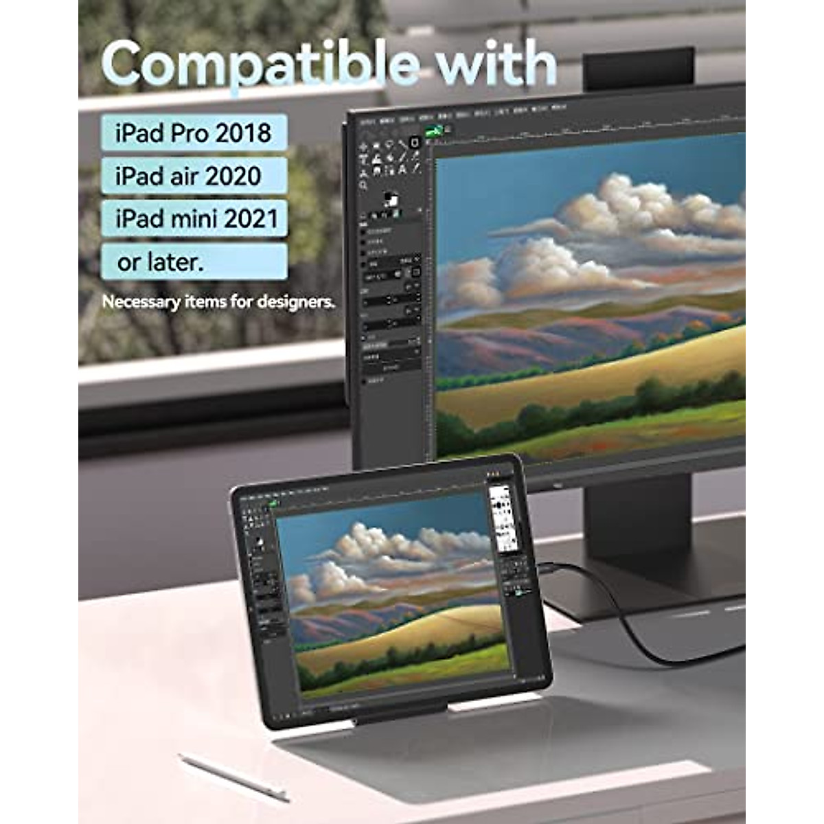 VENTION USB C to HDMI Cable 4K 6.6FT High Speed USB Type C to HDMI Cable Adapter Thunderbolt 3 Compatible for MacBook Pro/Air 2020 iPad Air 4 iPad Pro 2021 iMac Galaxy S20 TV and More