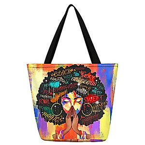 LMSM Tote Bag For Women Black Girl Handbags Shoulder Bags, Top Handle Satchel Bags For Work Travel Shopping With Zipper