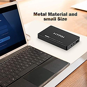 USB3.0 HDR 4K Capture Card for Live Streaming, Capture 1080P@60fps Support Microphone and Gamepad Party Chat for Nintendo Switch/ PS4 /Xbox One 360 /Wii U/Action Camera/DSLR Camcorder