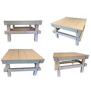 Made in the USA | Homemade Wooden Laundry Pedestal | Custom Heights 12"-18" H | Supports 500 LBS | Fit or Free Guarantee | Samsung, LG, GE, Whirlpool, Etc