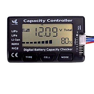 FPVking RC CellMeter-7 Digital Battery Capacity Checker Controller Tester for LiPo LiFe Li-ion NiMH Nicd