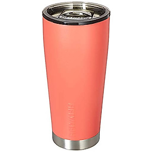 FIFTY/FIFTY Double Wall Vacuum Insulated Travel Tumbler, 20oz/591ml, Coral
