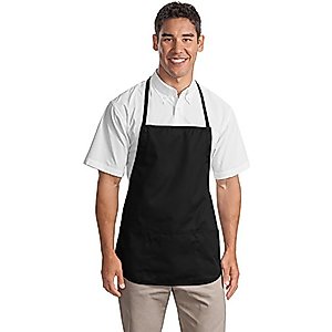 Port Authority - Medium Length Apron (A525), Black
