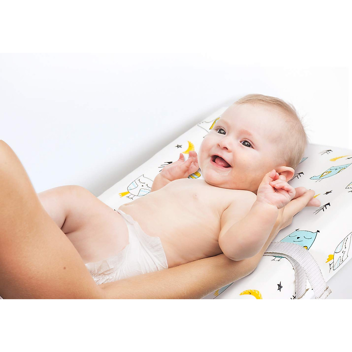 Stretchy Changing Pad Covers BROLEX Carddle Sheet Set for Baby Boys Girls,2 Pack Jersey Knit,Arrow & Owl