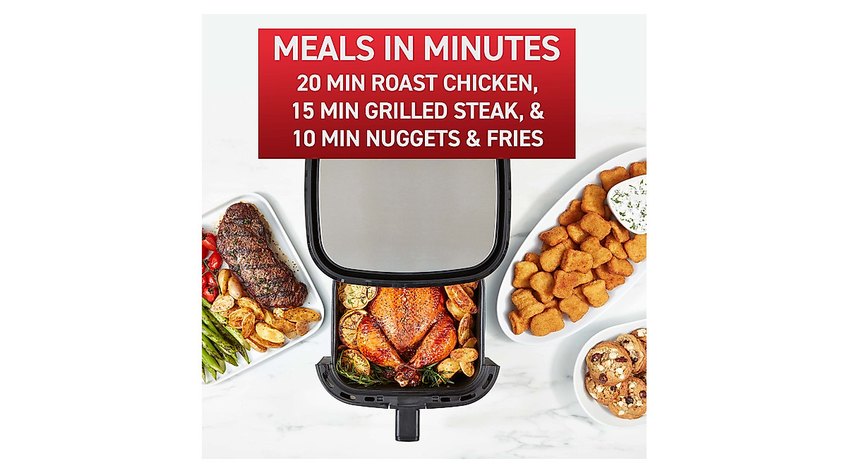 T-fal 2-in-1 Air Fryer & Grill Combo | Crispy Cooking